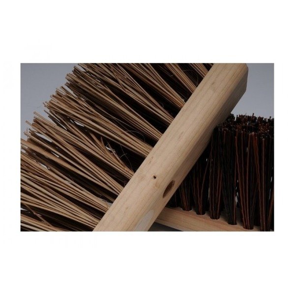 Heavy Duty Cane Broom With 1.5m Timber Handle - 350mm